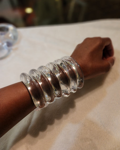 Waves Lucite Cuff Bracelet – Nik Spruill