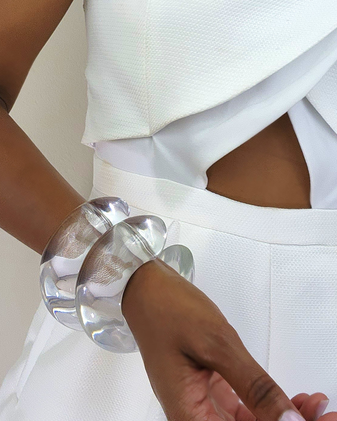 Bubble Lucite Cuff Bracelet – Nik Spruill